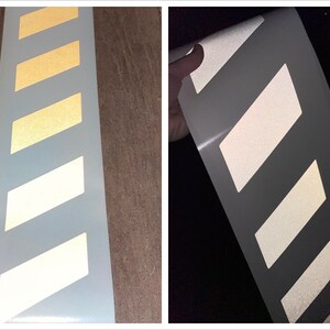Reflective Shadow Chevron Panel | 1 Inch or 2 Inch Pieces | White ...