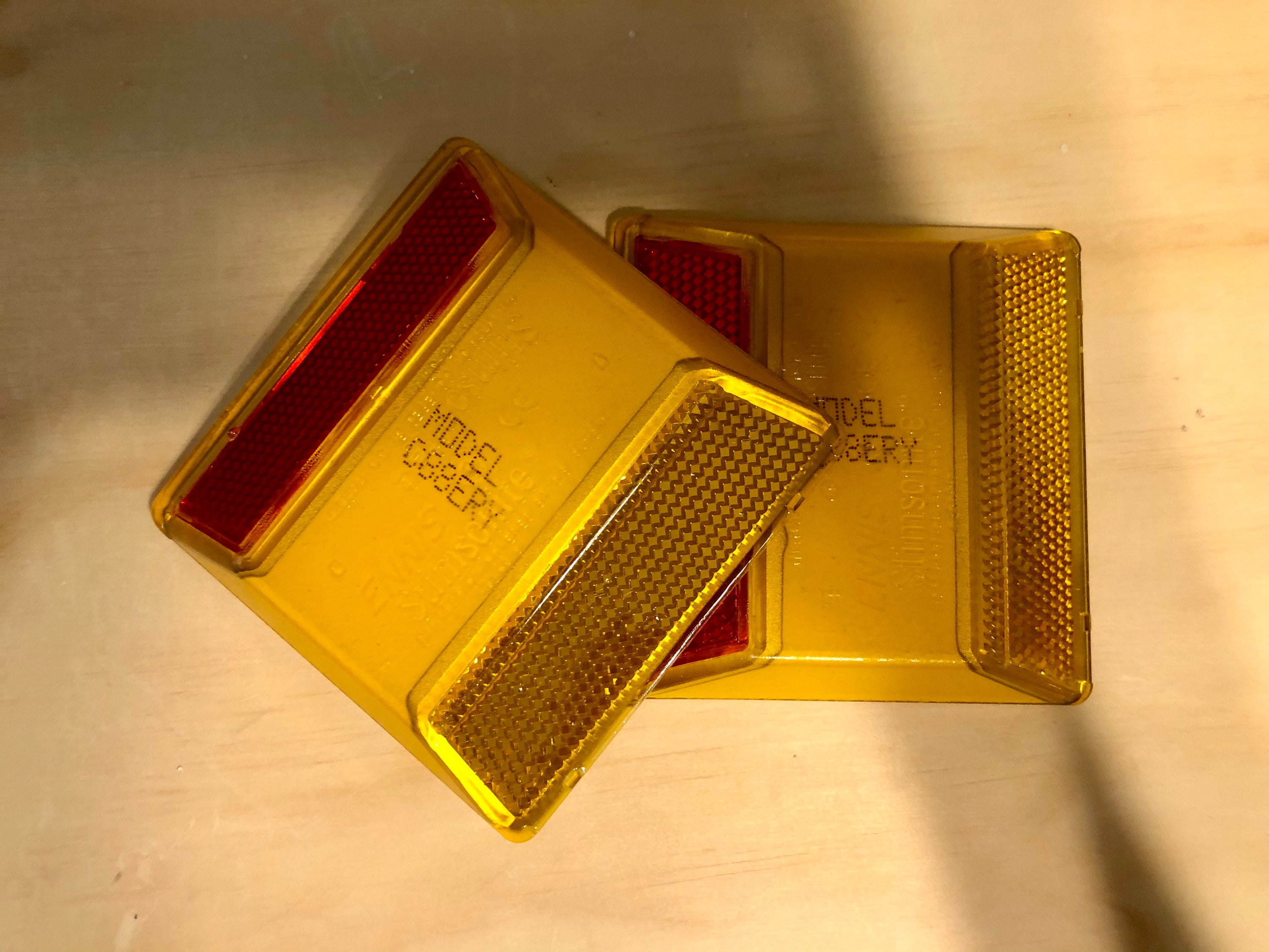 Reflective Road Pavement Marker Yellow/red Stimsonite Road - Etsy