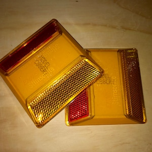 Reflective Road Pavement Marker, Yellow/red, Stimsonite, Road Parking ...