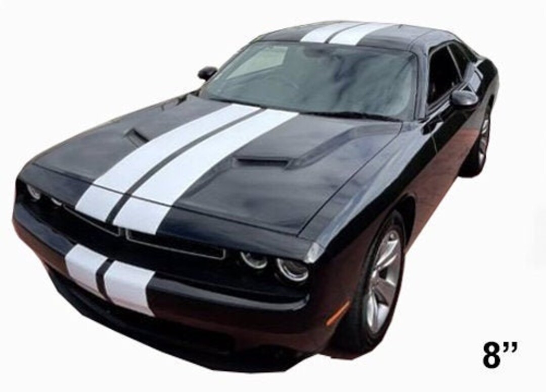 8" Vinyl Racing Stripes Kit - for Dodge Challenger - DIY - 30' or 36 ...