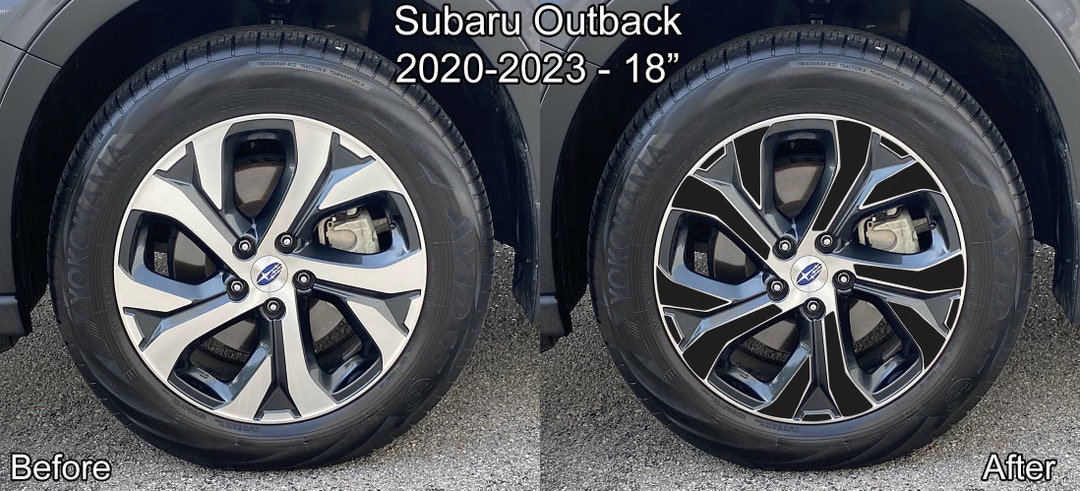 Vinyl Wheel Overlays for Subaru Outback 2020-2023 18" Wheels WITH ...