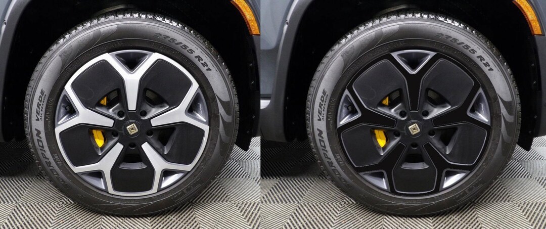 Wheel Blackout Vinyl Decals for Rivian R1T and Rivian R1S - 21 Inch ...
