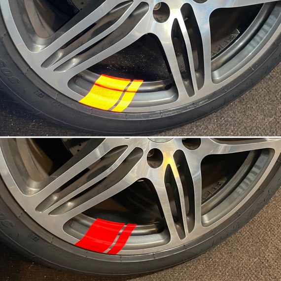 Reflective Wheel Hash Mark Decals 6 Stickers Engineer - Etsy