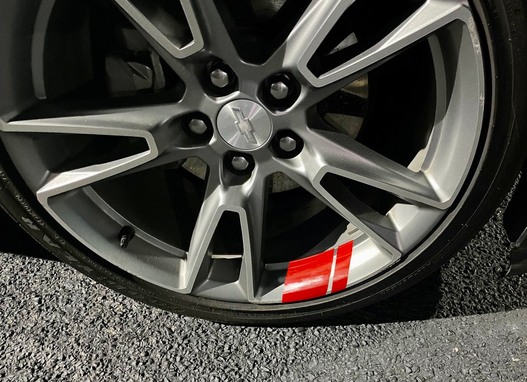 Reflective Wheel Hash Mark Decals | for Chevrolet Camaro | 6 Highly ...
