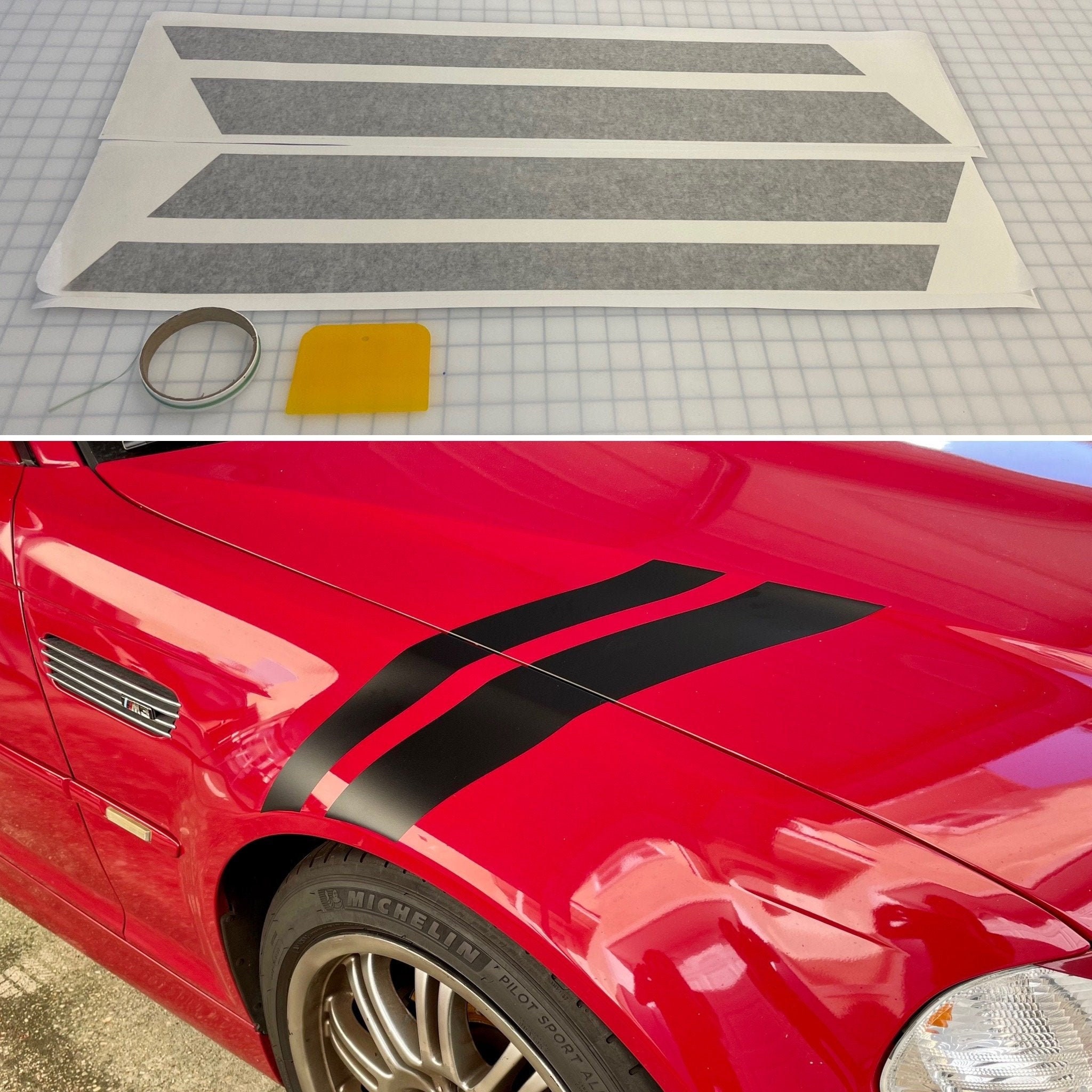 Fender Hash Marks Decal | Customizable With Knifeless Tape | 2" 3" and ...