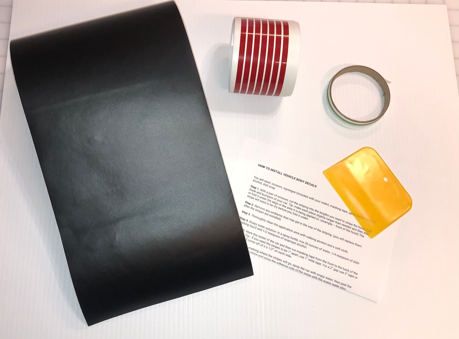 8 Vinyl Racing Stripes Kit Matte Black Cut-to-fit - Etsy