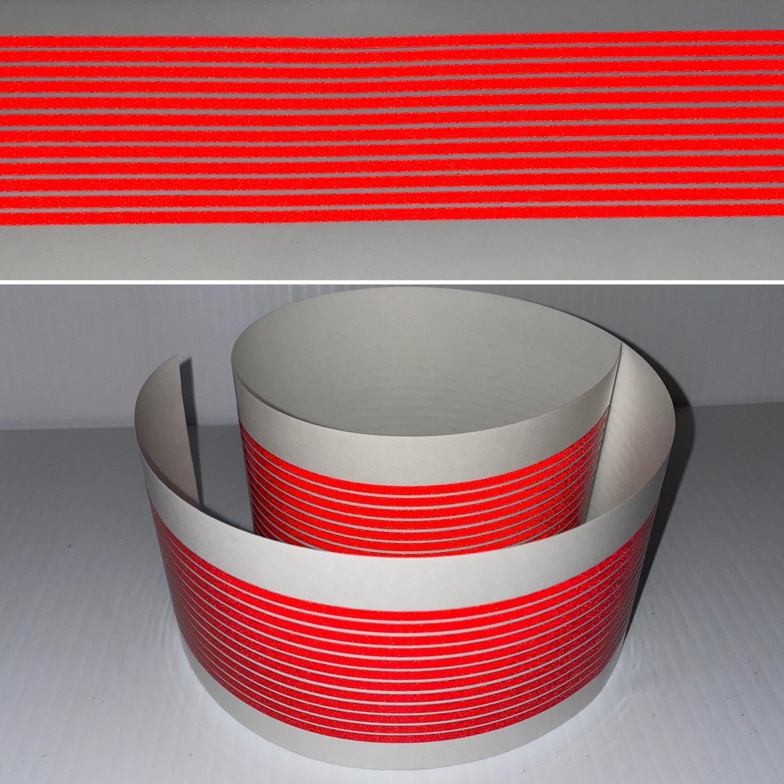 Reflective Red Pinstripes - 1/8 In. Width - 24 Ft - Engineer Grade ...