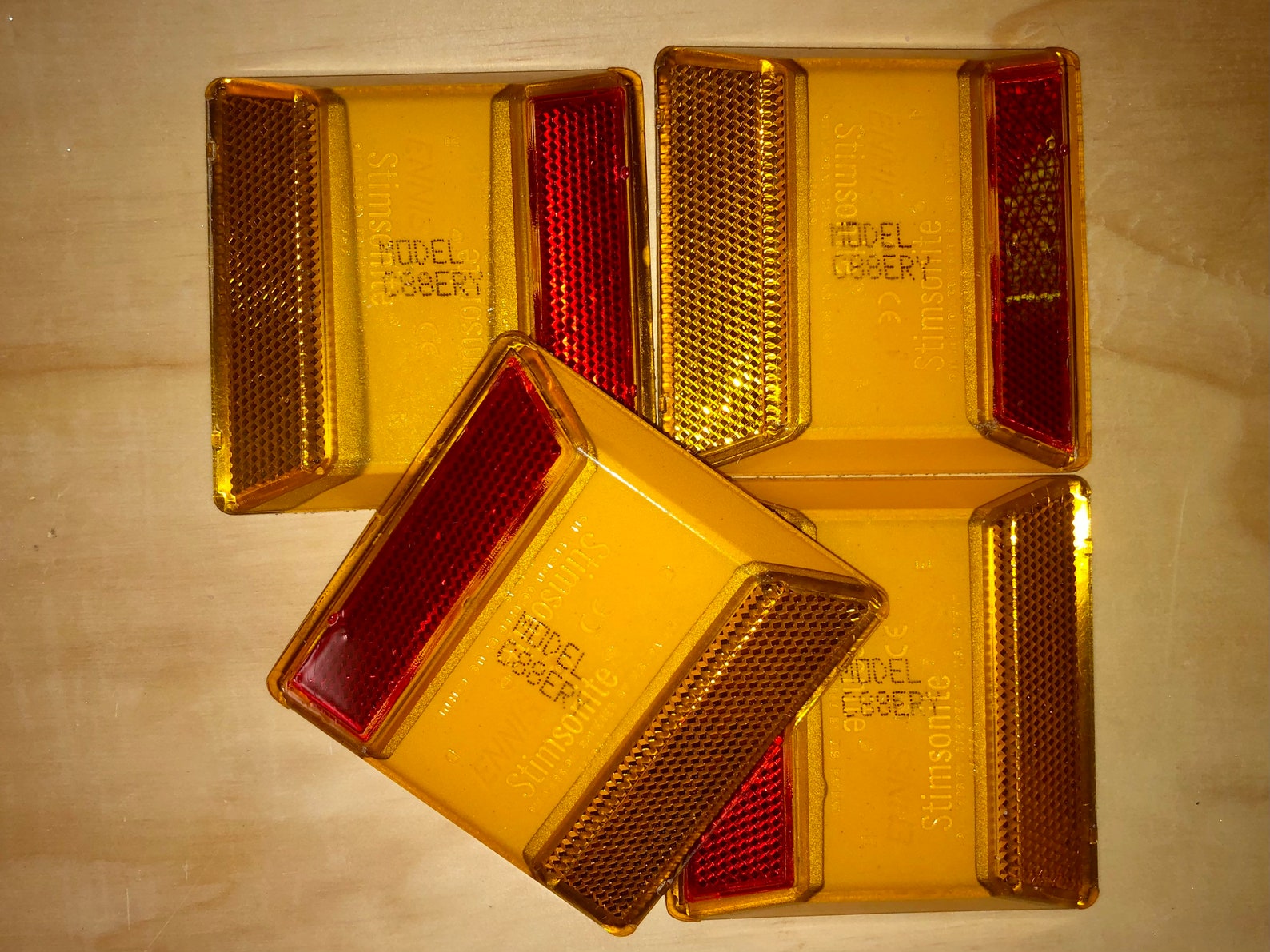 Reflective Road Pavement Marker Yellow/Red Stimsonite Road | Etsy