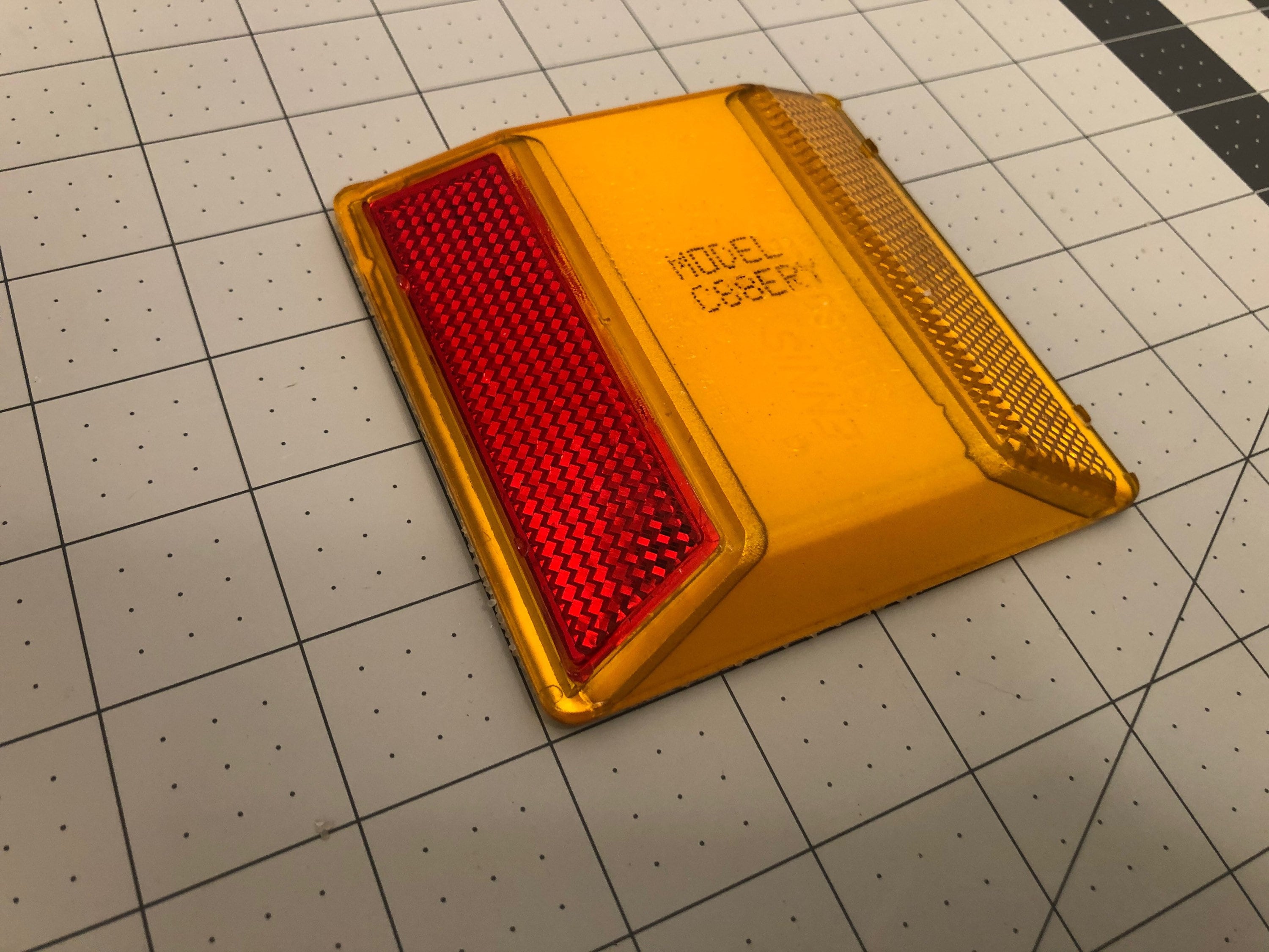 Reflective Road Pavement Marker Yellow/red Stimsonite Road - Etsy