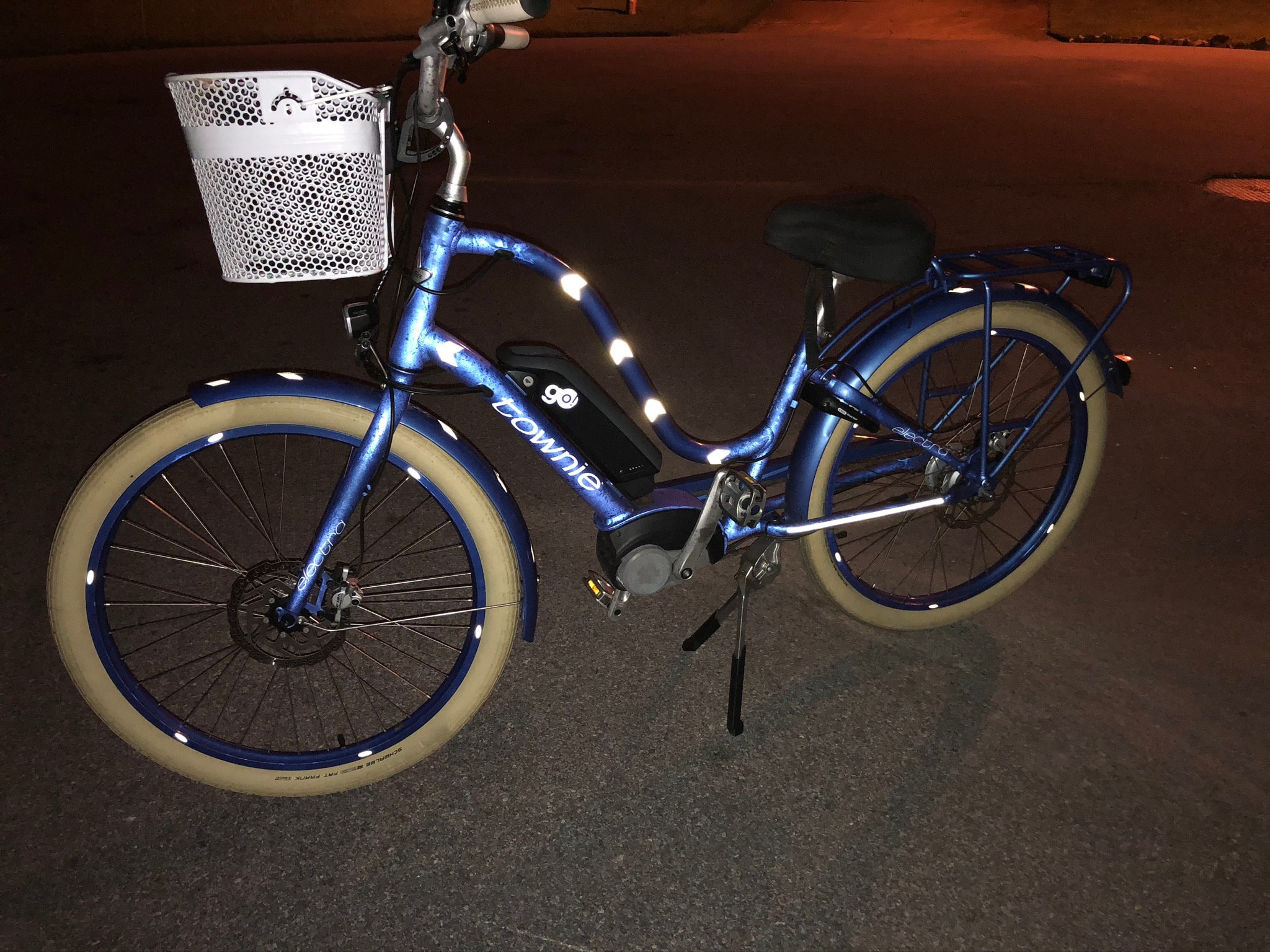 Reflective Bike Safety Decals Kit Black White Blue Red | Etsy