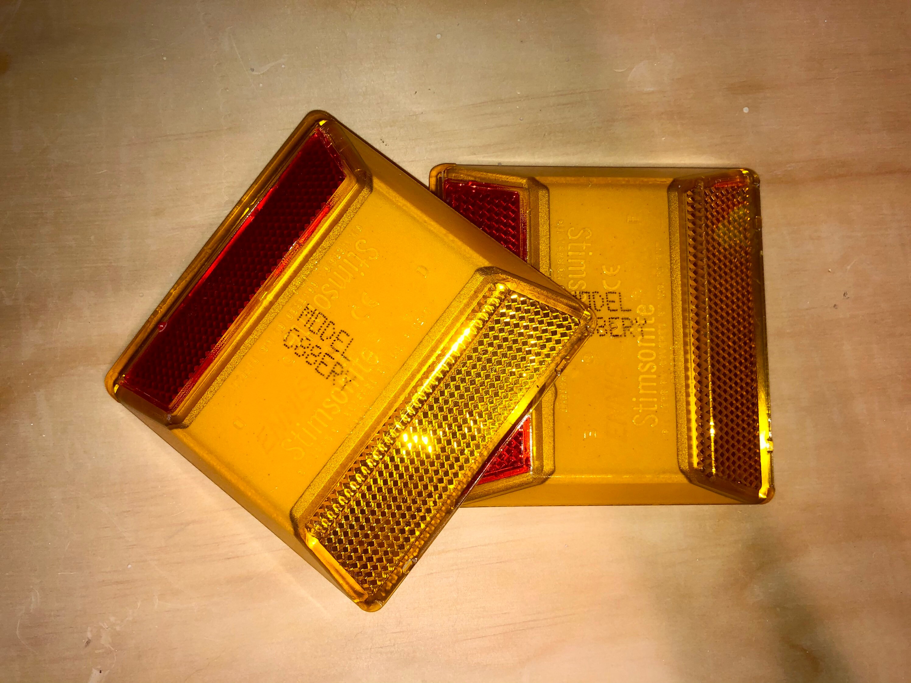 Reflective Road Pavement Marker Yellow/red Stimsonite Road - Etsy