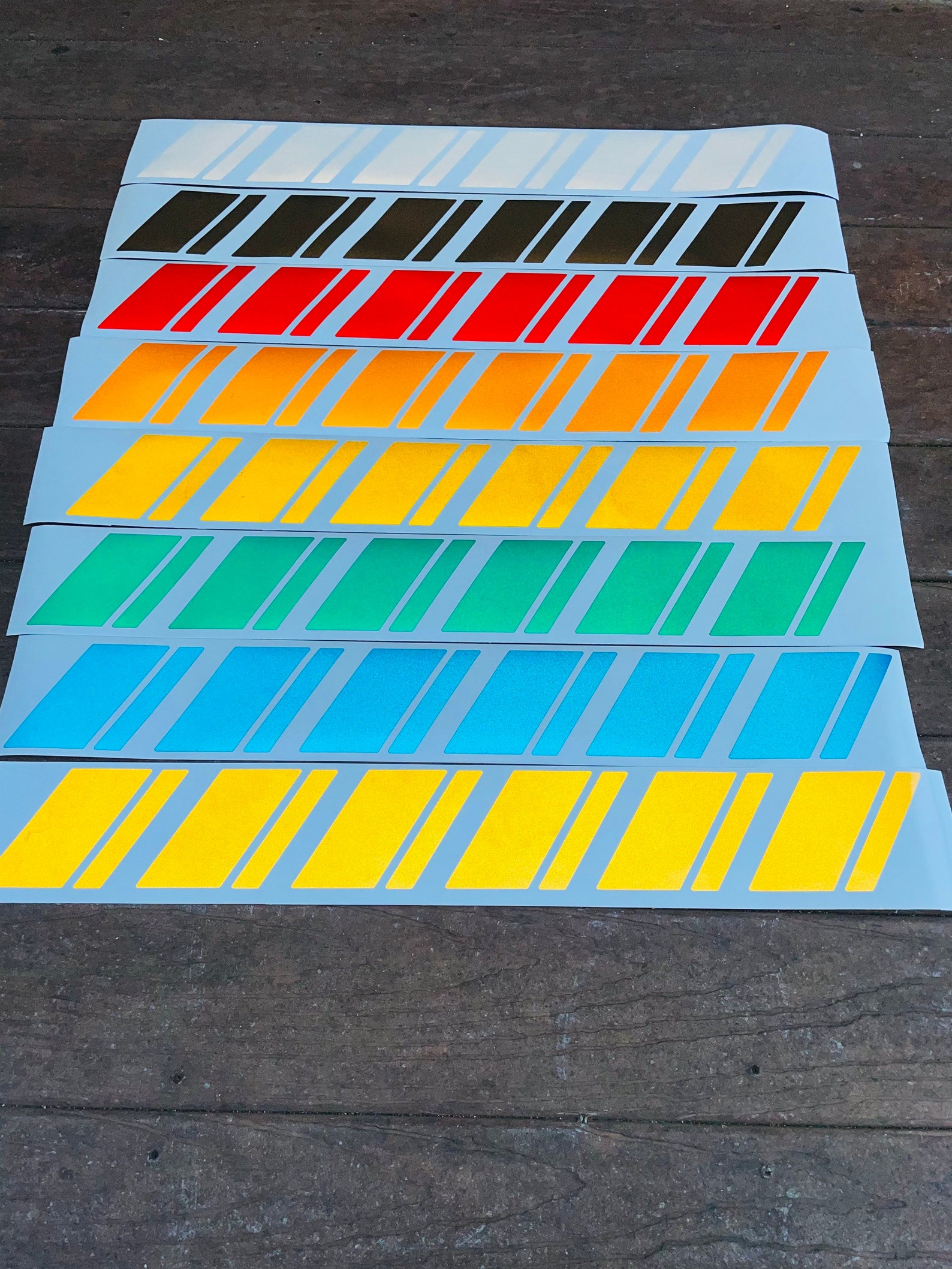 Reflective Wheel Hash Mark Decals | for Dodge Charger | 6 Highly ...