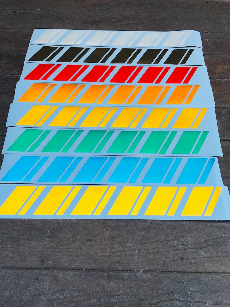 Reflective Wheel Hash Mark Decals | for Dodge Charger | 6 Highly ...