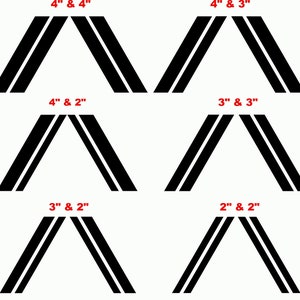 Fender Hash Marks Decal | for Dodge Challenger | Customizable With ...