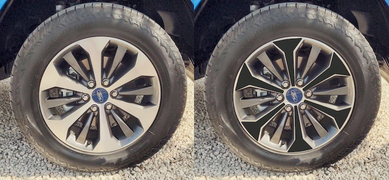 Vinyl Wheel Overlays for Ford F150 XL 20" Wheels WITH REVEAL | 8 Colors ...