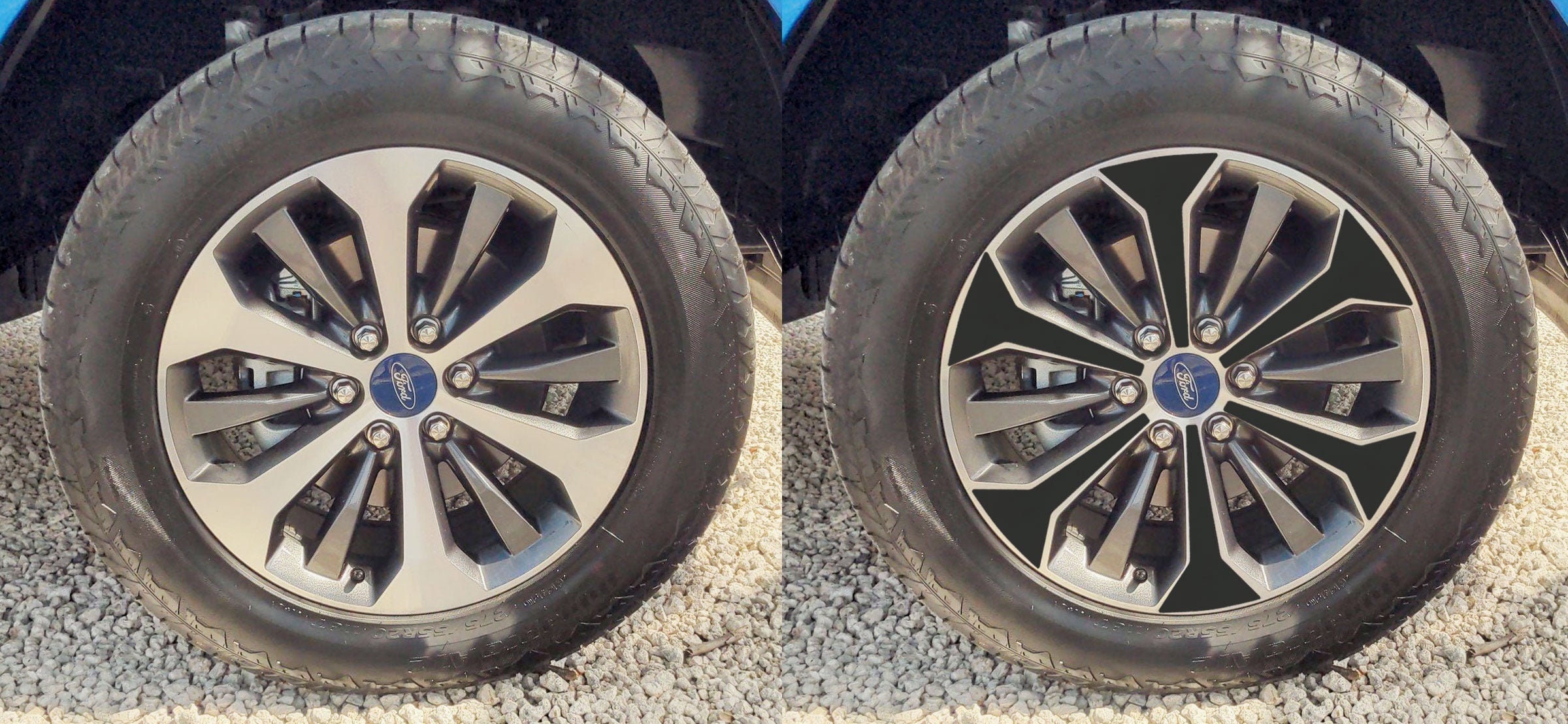 Vinyl Wheel Overlays for Ford F150 XL 20" Wheels WITH REVEAL | 8 Colors ...
