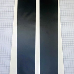 Tapered Vinyl Racing Stripes Kit for Mustang | Black, Matte Black ...