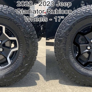 Vinyl Wheel Overlays for Jeep GLADIATOR Rubicon 2020-2023 - 17" Wheels ...