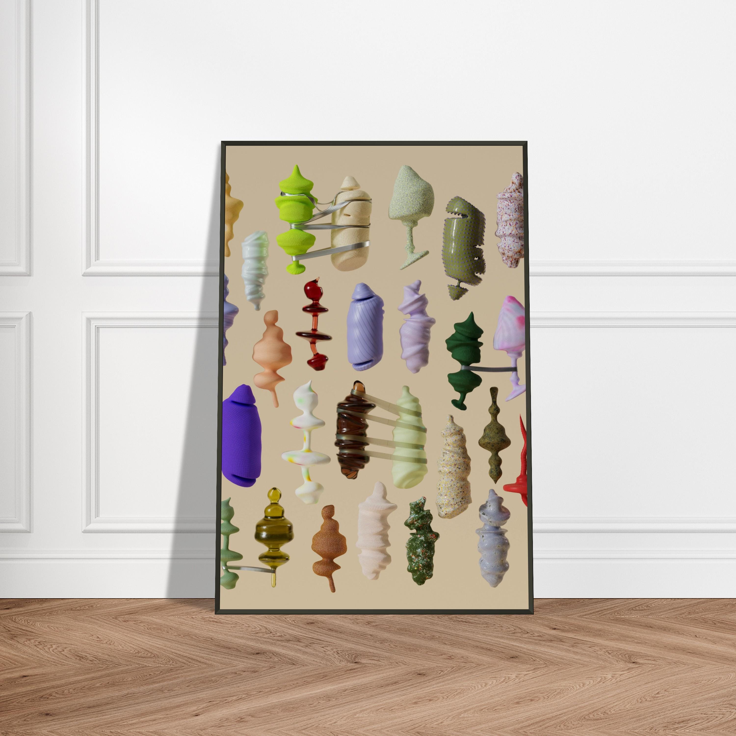 AI Objects Poster | Weird AI Art Print Technology Art | Science Lover ...