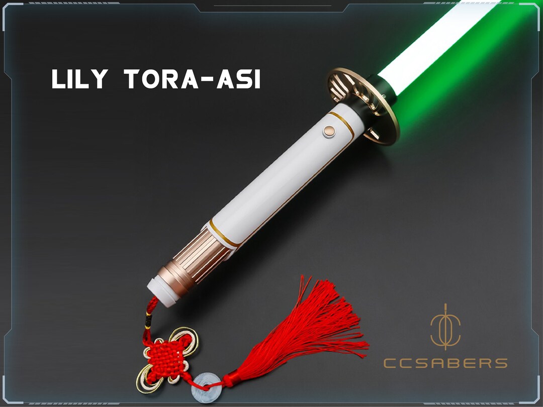 Ccsabers Lily Tora Asi Rgbneopixel Lightsaber Bright Blade White Rose Gold Full Metal Hilt