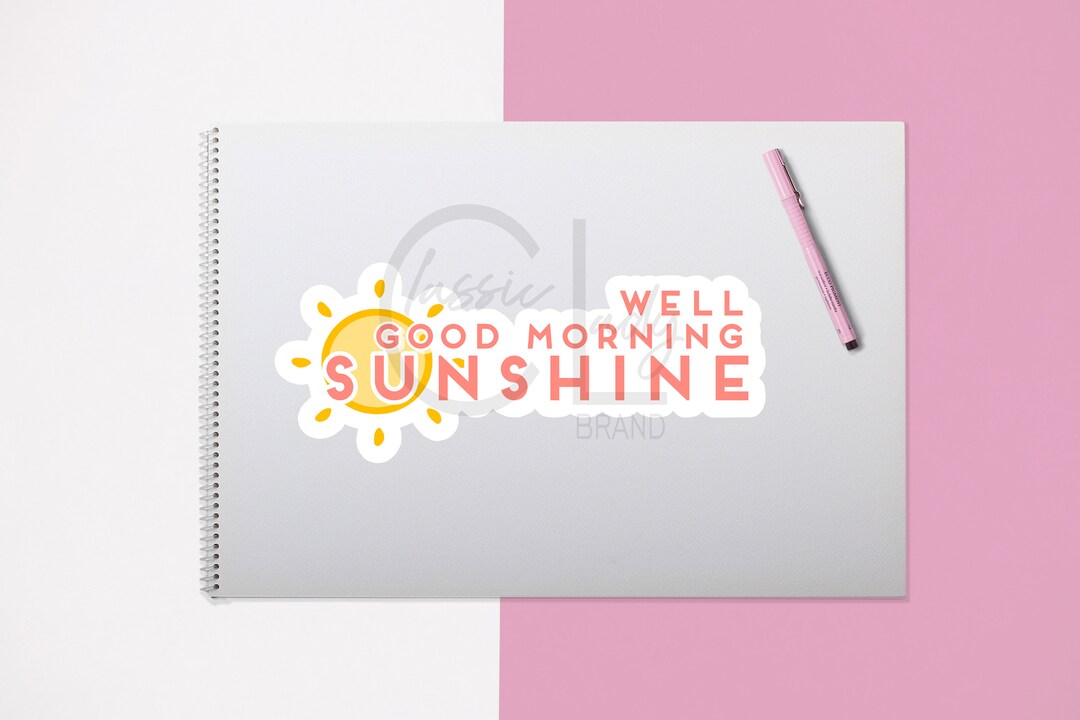 Good Morning Sticker - Etsy