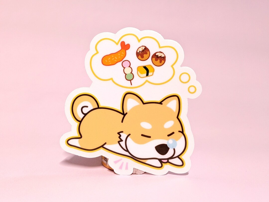 Shiba Wan Wan Delectable Dreams Sticker (clear) - Etsy