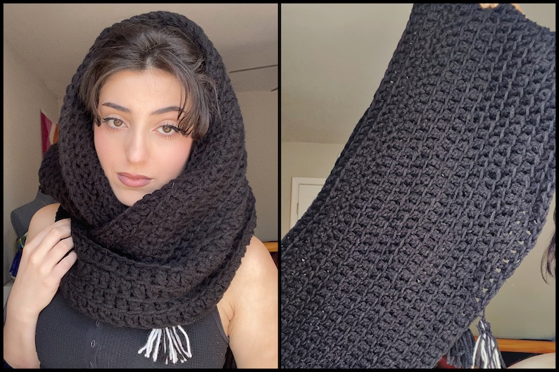 Wednesday Inspired Snood- Wednesday Addams and Enid Sinclair Crochet ...
