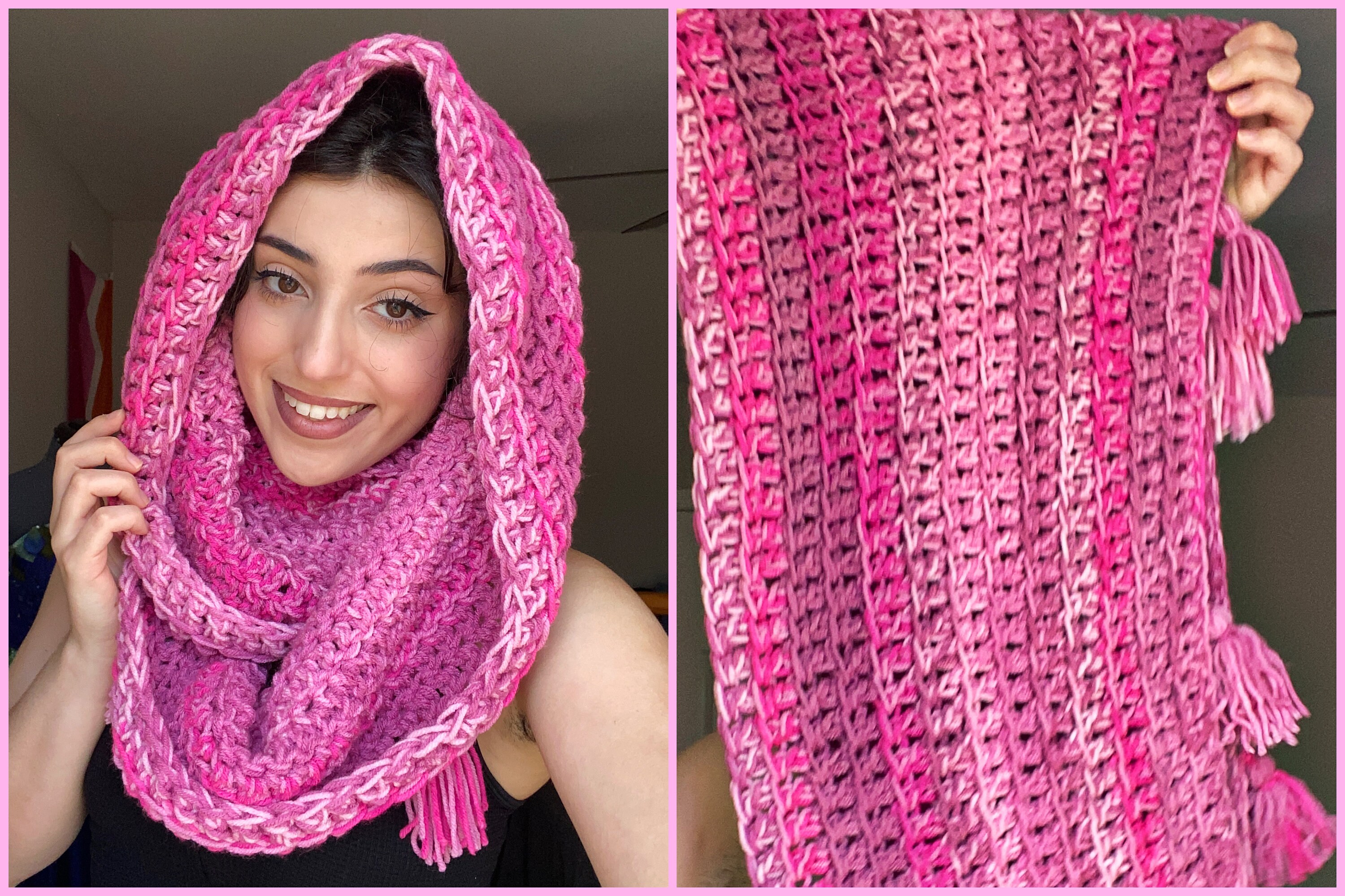 Wednesday Inspired Snood- Wednesday Addams and Enid Sinclair Crochet ...