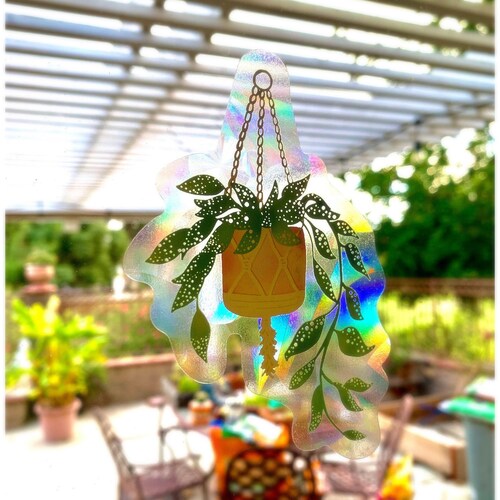 Celestial Whale Sun Catcher Window Sticker// Rainbow Window | Etsy