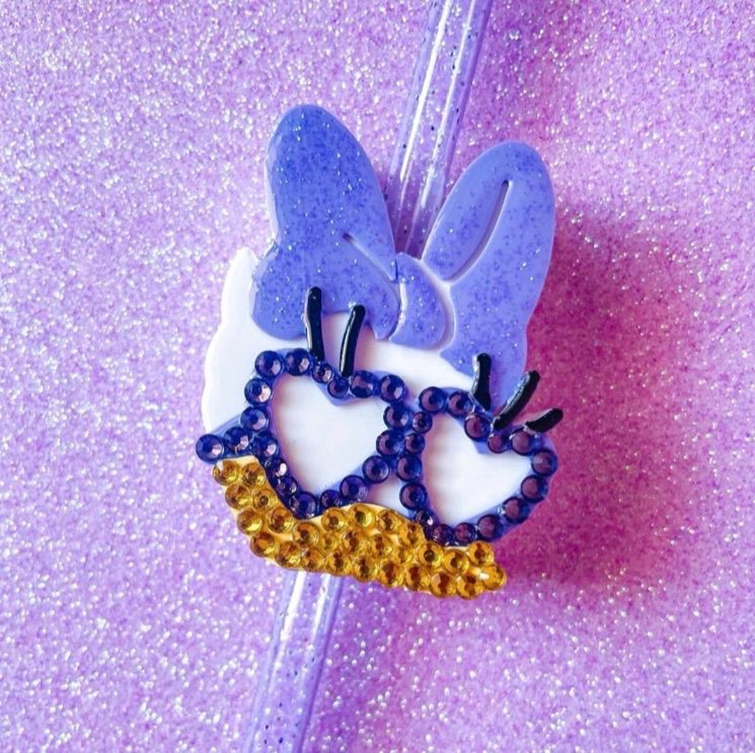 Daisy Duck Straw Topper - Etsy