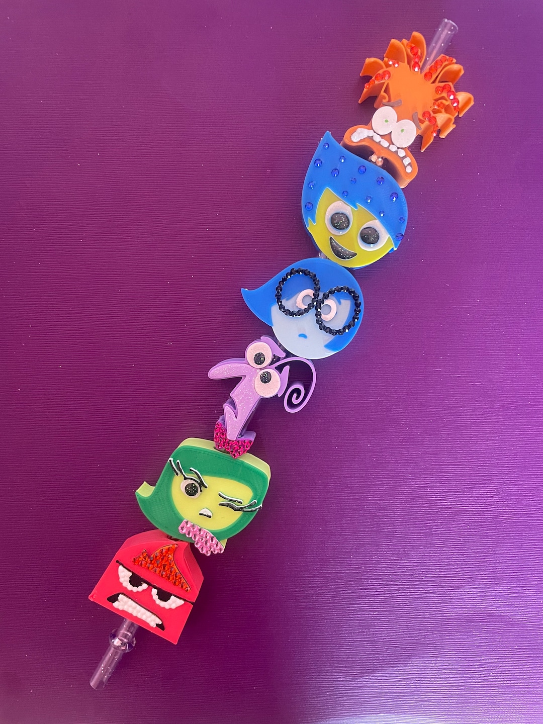 Inside Out Straw Topper - Etsy