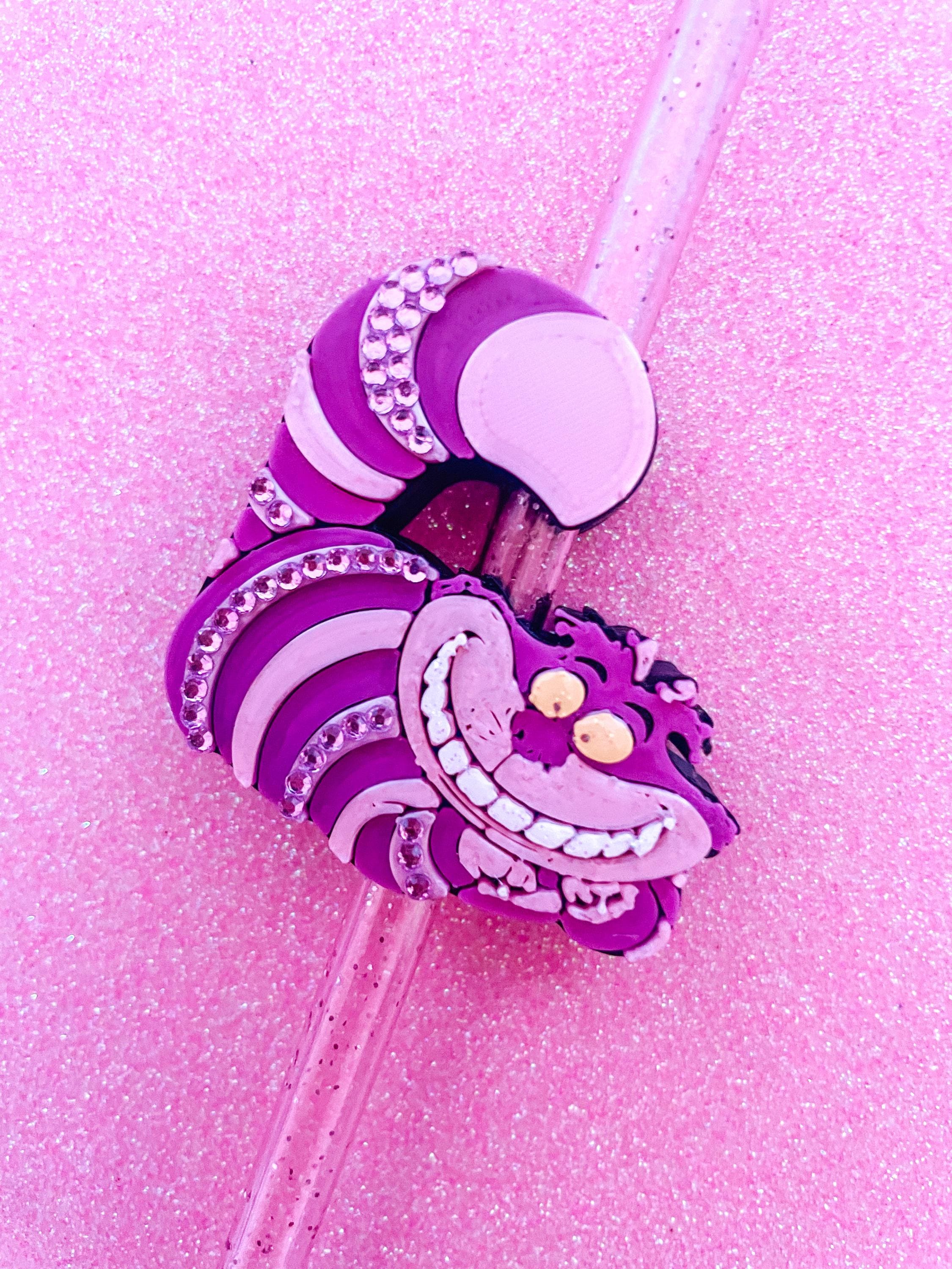 Cheshire Cat Straw Topper - Etsy