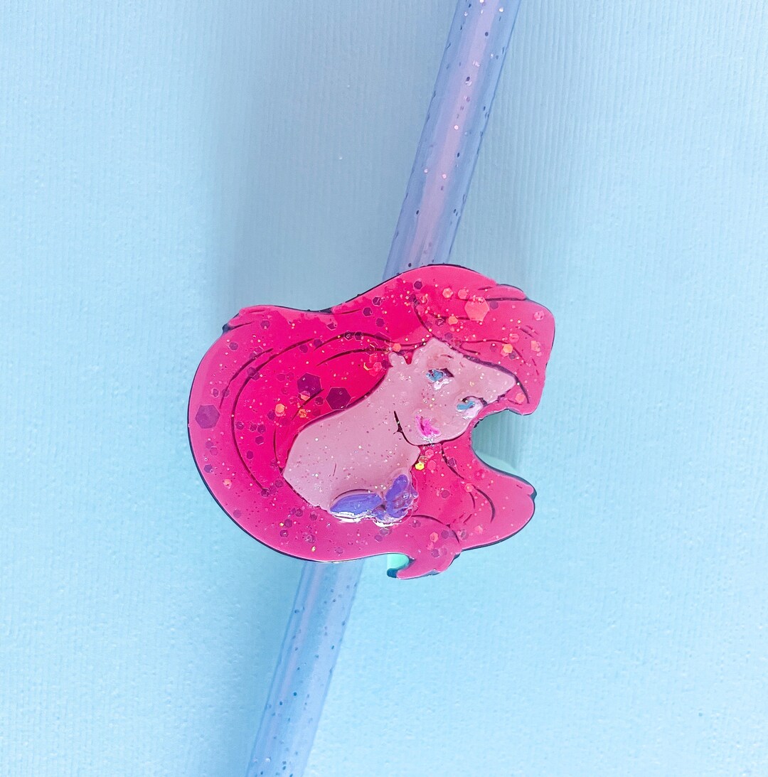 Little Mermaid Straw Topper - Etsy