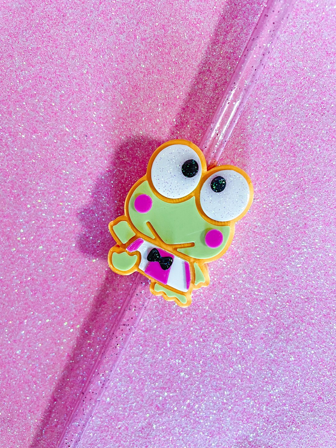 Frog Straw Topper - Etsy