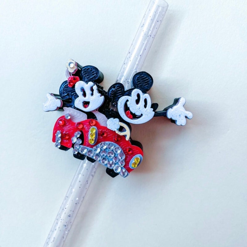 Mickey Mouse Straw Topper - Etsy
