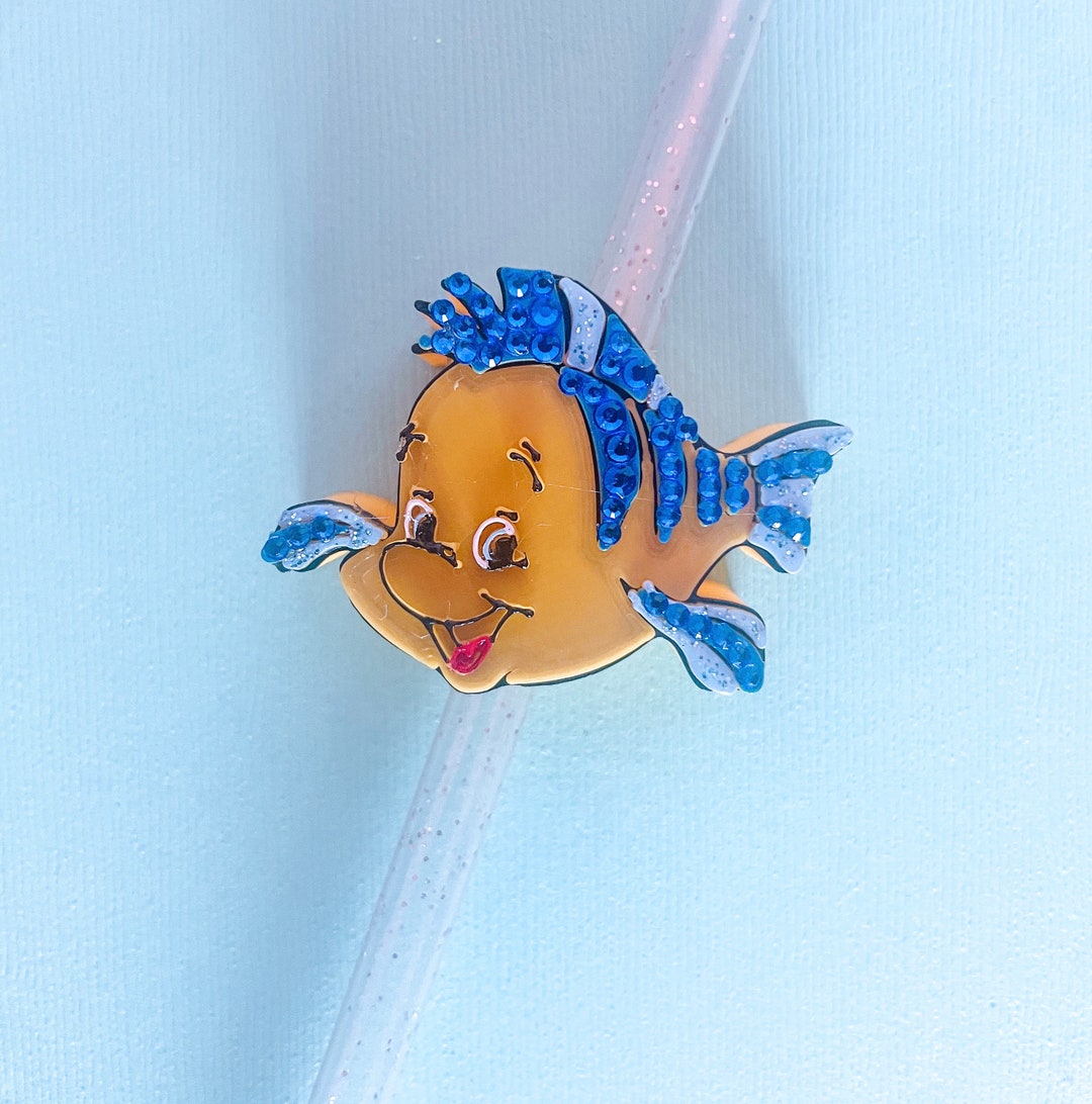Flounder Straw Topper - Etsy