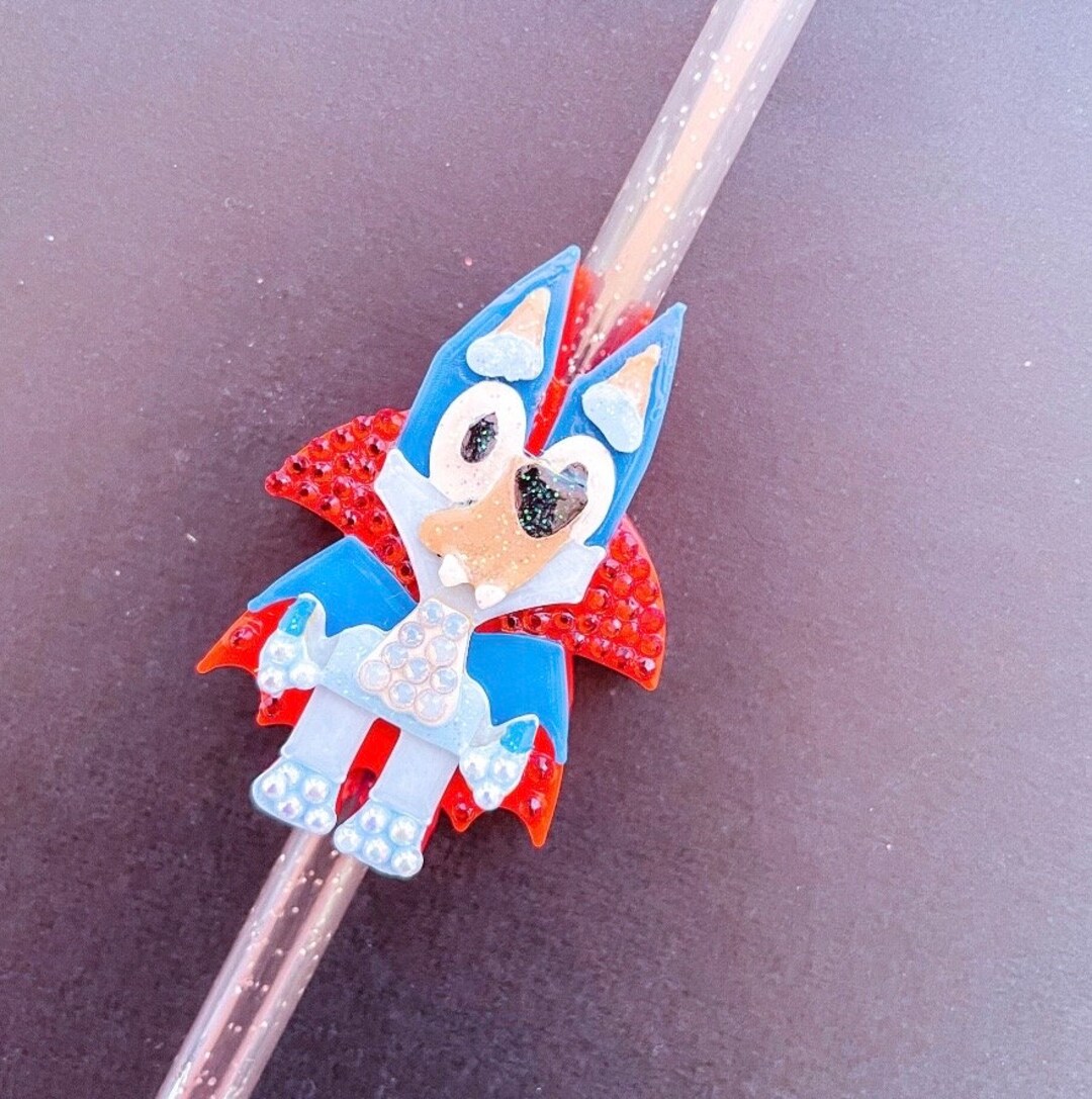 Bluey Straw Topper - Etsy