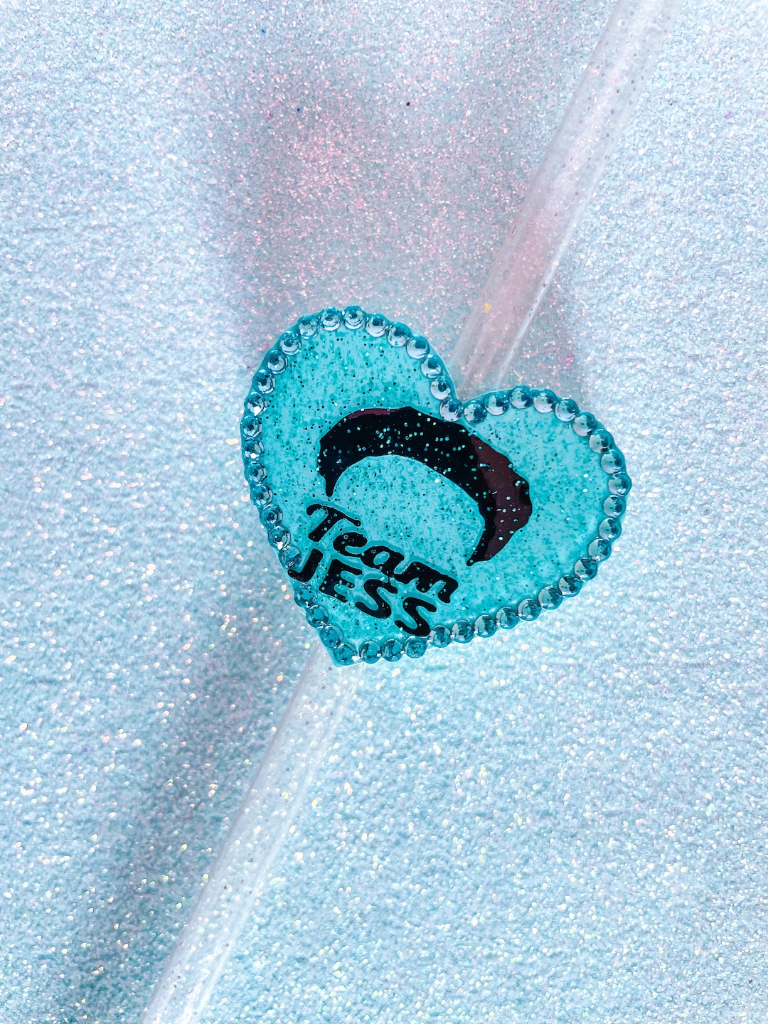 Team Jess Straw Topper - Etsy