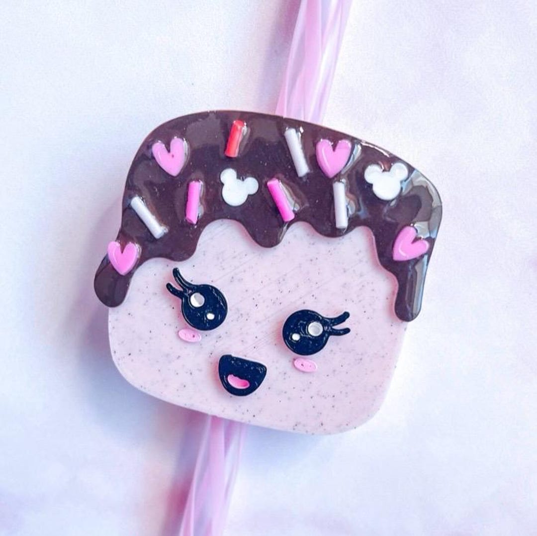 Marshmallow Straw Topper - Etsy