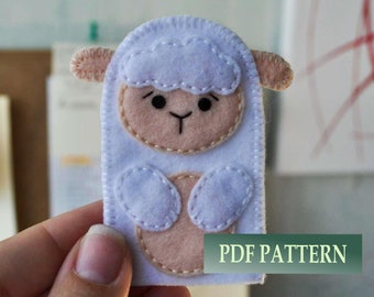 PDF SVG : Cute Animal 5 Finger Puppets Hand Sewing Pattern - Etsy
