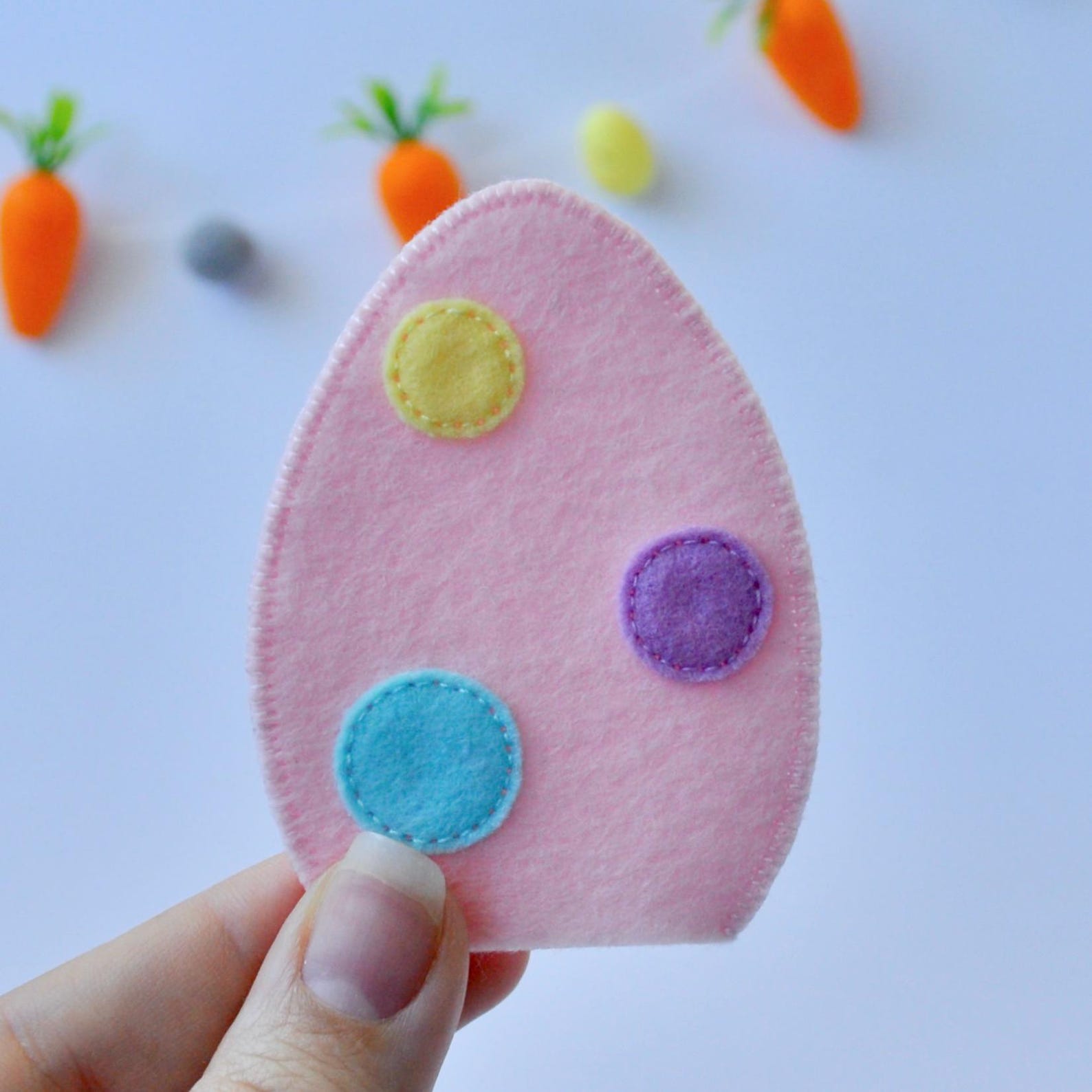 PDF Patterns: Easter Finger Puppet Set. Easy Sew Felt Bunny, Chick ...