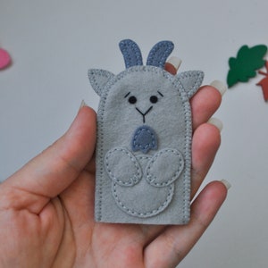 PDF Pattern, Felt Patter, Goat Finger Puppet Pattern, Goat Sewing ...