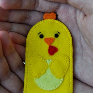 PDF Pattern, Felt Patter, Cockerel Finger Puppet Pattern, Cockerel ...