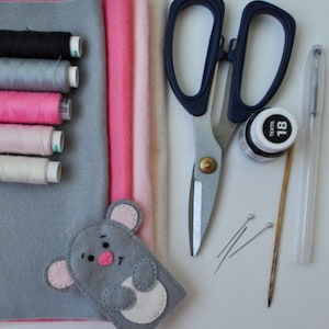 PDF Pattern, Felt Patter, Mouse Finger Puppet Pattern, Mouse Sewing ...