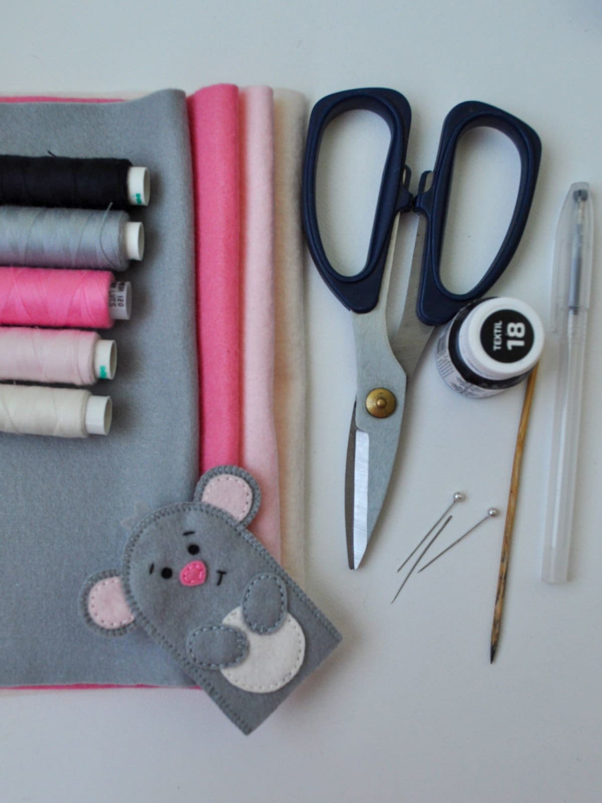 PDF Pattern, Felt Patter, Mouse Finger Puppet Pattern, Mouse Sewing ...