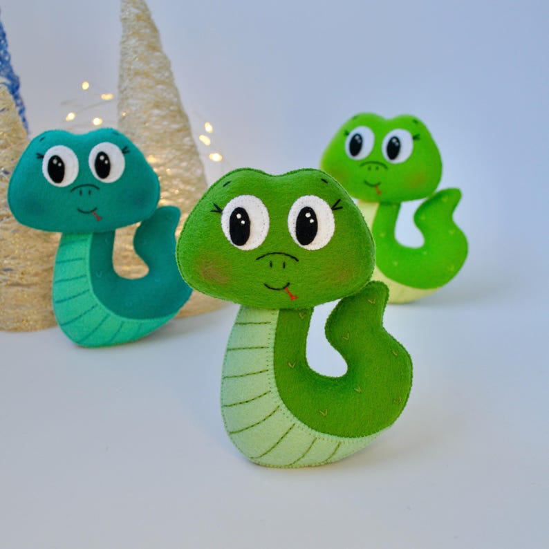 PDF Sewing Pattern: Felt Snake. DIY Snake Toy Plush. Easy Sewing ...