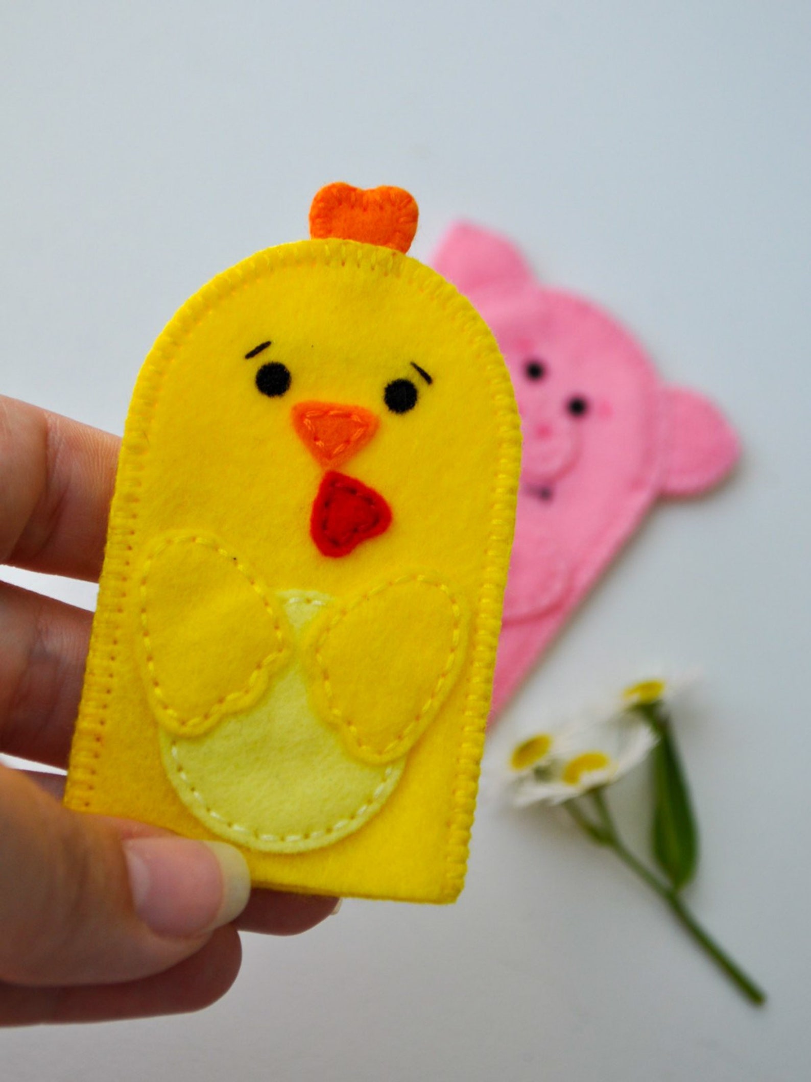 PDF Pattern, Felt Patter, Cockerel Finger Puppet Pattern, Cockerel ...