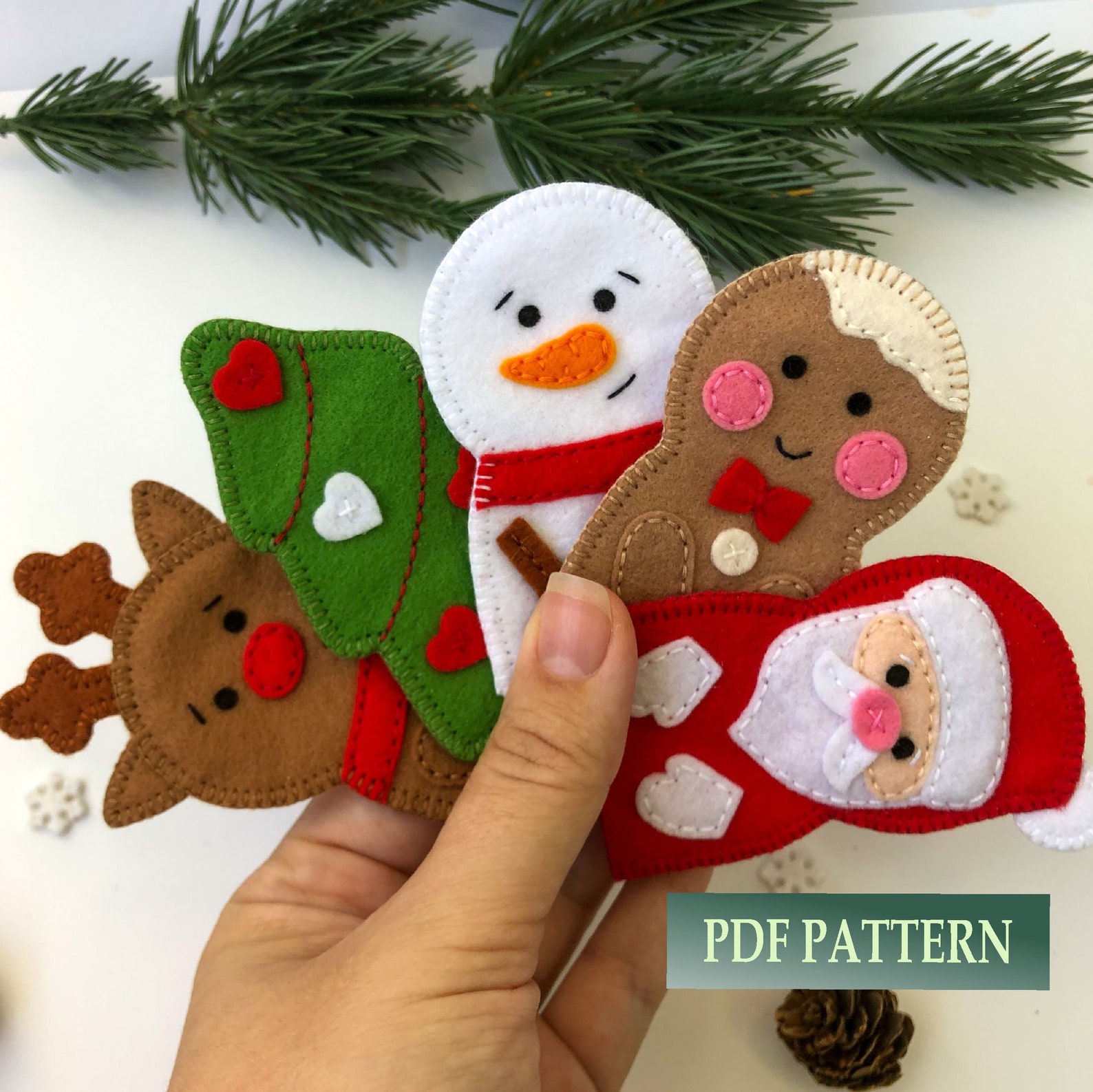PDF Patterns: Christmas Set. Easy Tutorials for Sewing Santa Claus ...