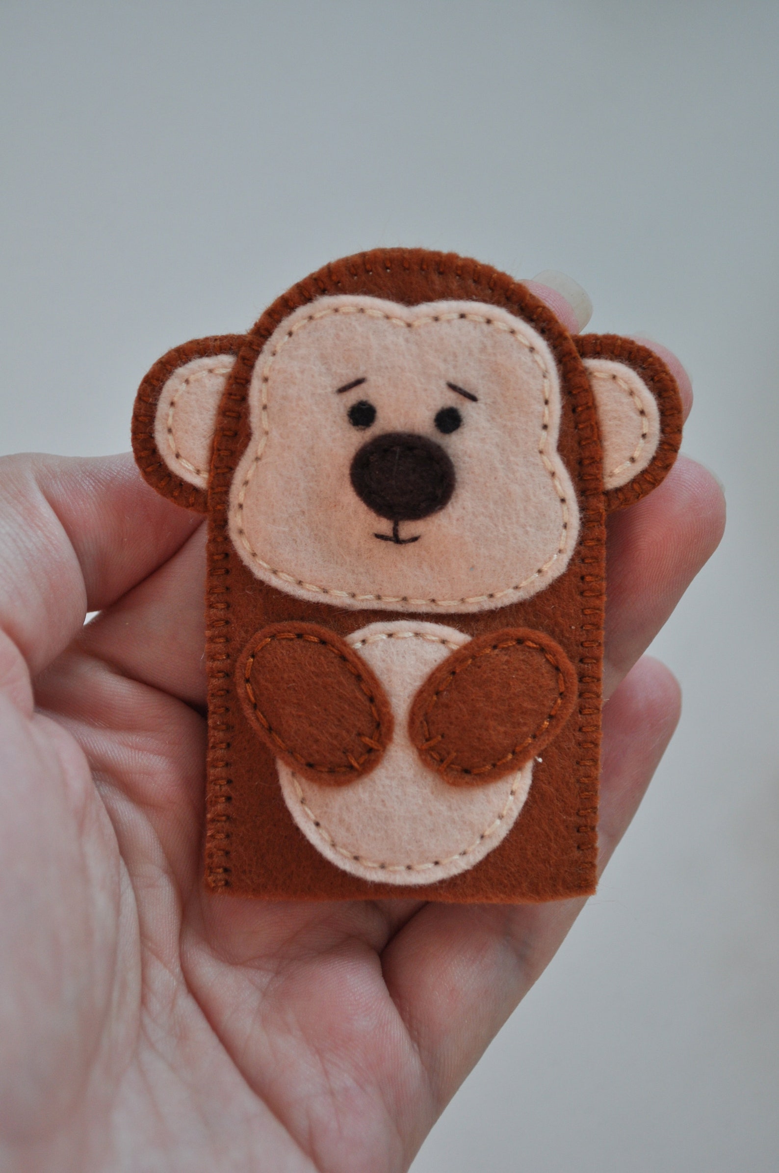 Finger Puppets Sewing Pattern PDF Epattern for Monkey. - Etsy