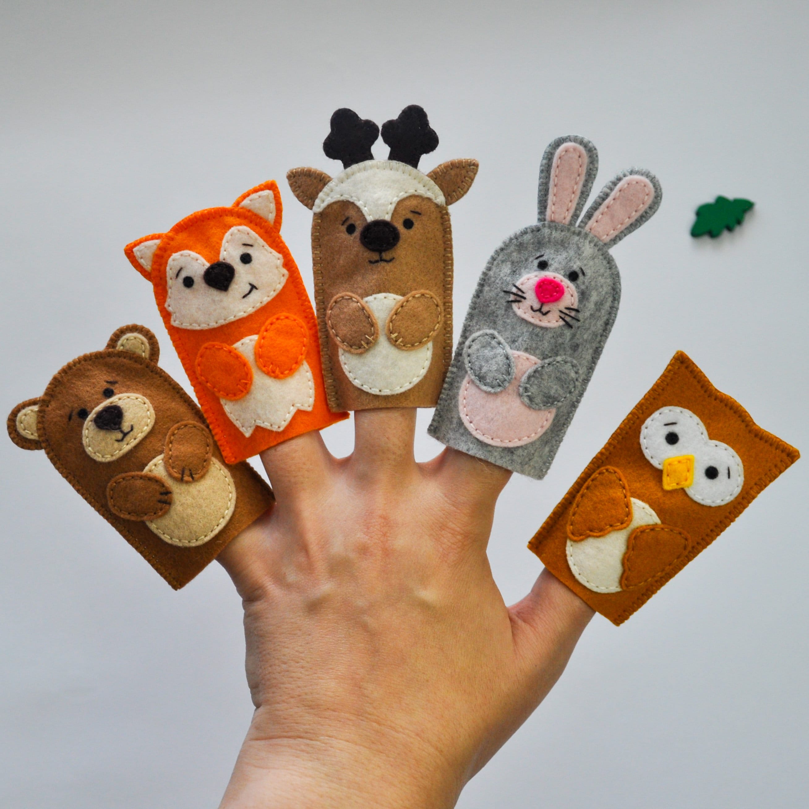 PDF Patterns: Finger Puppets Woodland Animals. Easy Tutorials for ...